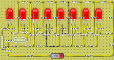 a series of diodes - Online Circuit Simulator | DCACLab