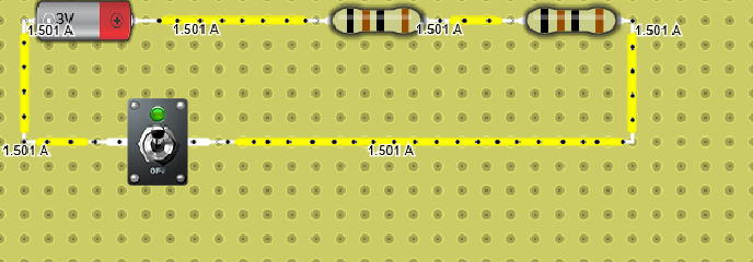 Simple Series & Parallel Circuit - Online Circuit Simulator | DCACLab