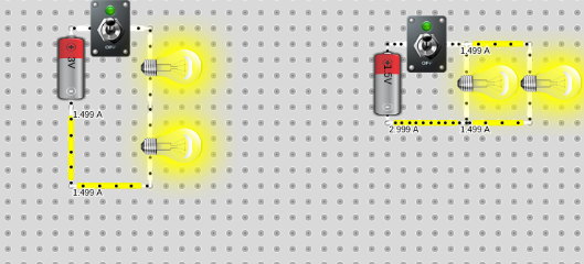 Series and Parallel Curcuits - Online Circuit Simulator | DCACLab