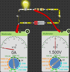 Ohm Law Experiment - Online Circuit Simulator | DCACLab