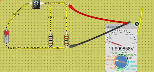 CIRCUITO PARALELO AVF 1 - 회로 시뮬레이터 온라인 | DCACLab